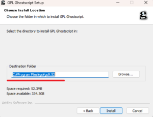 Ghostscriptインストール - AKJPプロンプト